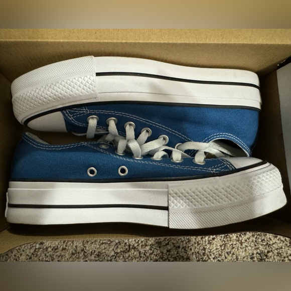 Converse | Shoes | Chuck Taylor All Star Lift Platform Canvas Blue ...